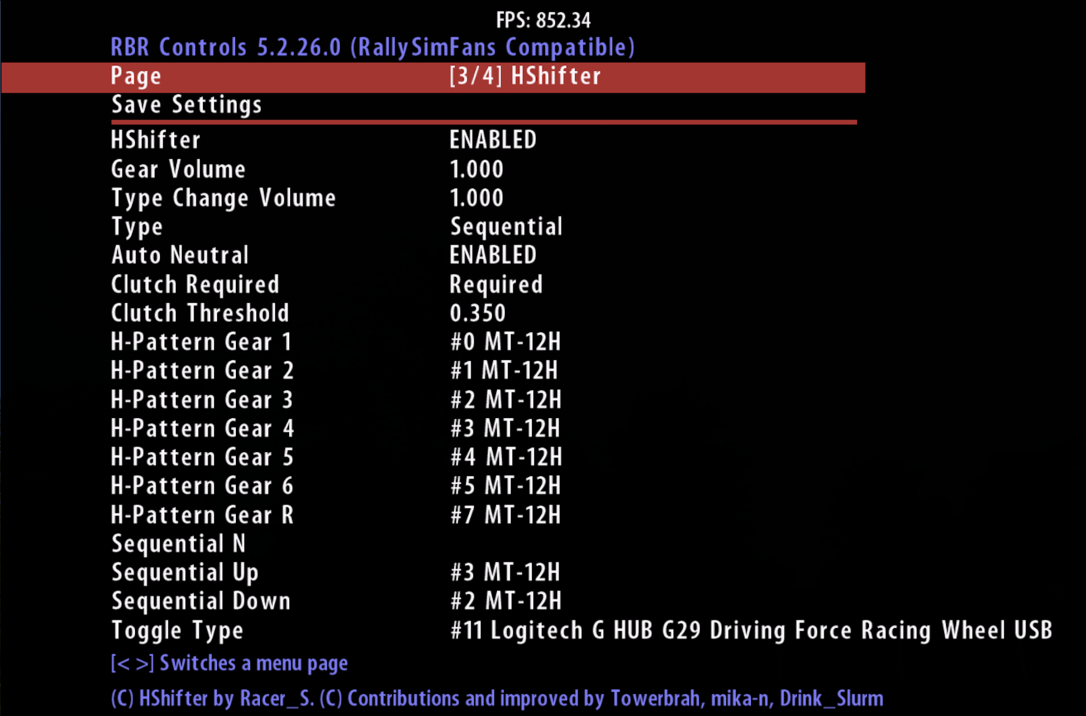 RBRキーバインディング | Rally Sim & Games information